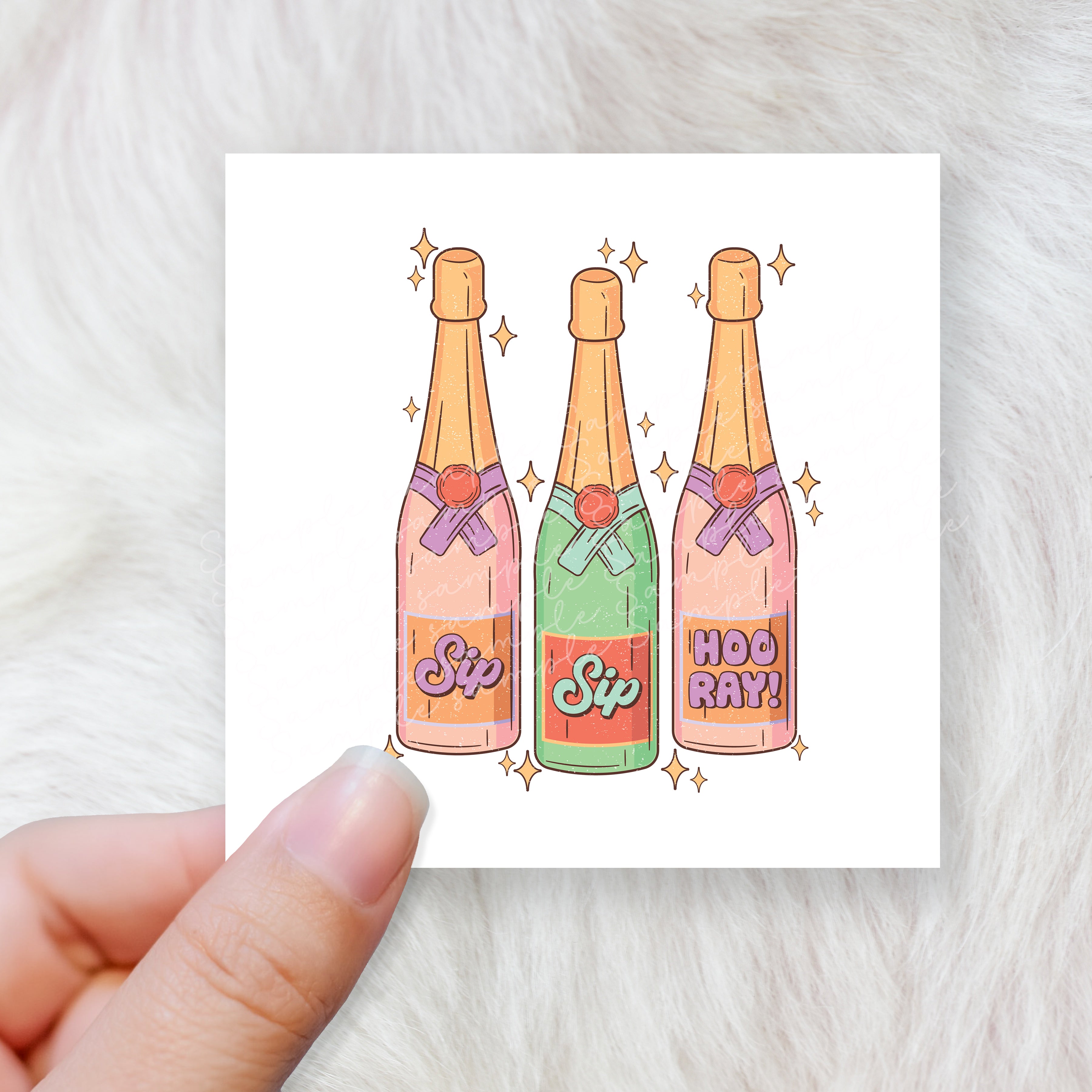 Sip Sip Hooray Choose Uv Dtf Decal Dtf Transfer Crafty Mood