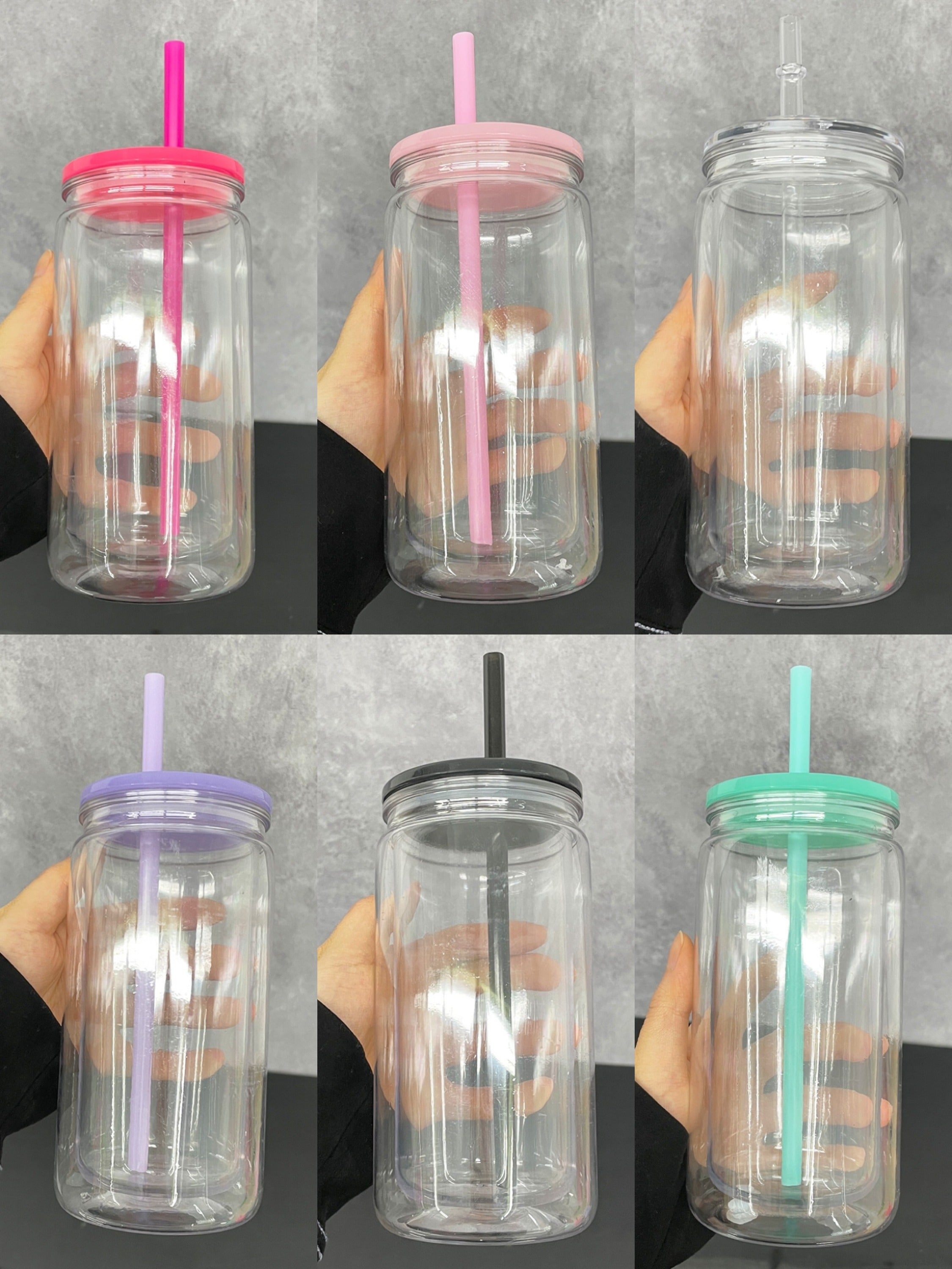 Snowglobe Double Wall Plastic libbey cup - 16oz outside , 12oz inside ...