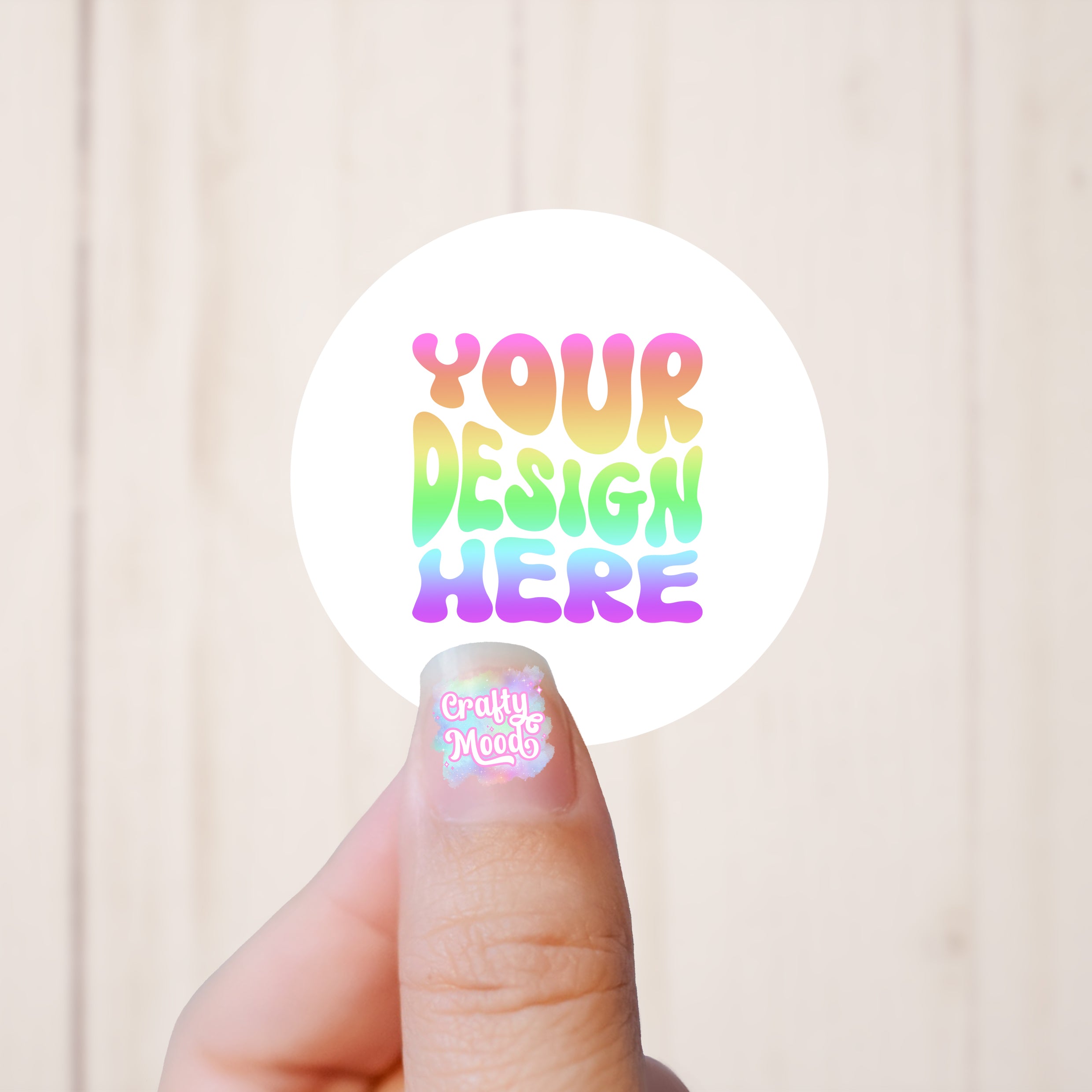ROUND - PRINTED STICKERS CUSTOM business LOGO LABELS BUSINESS – Crafty Mood