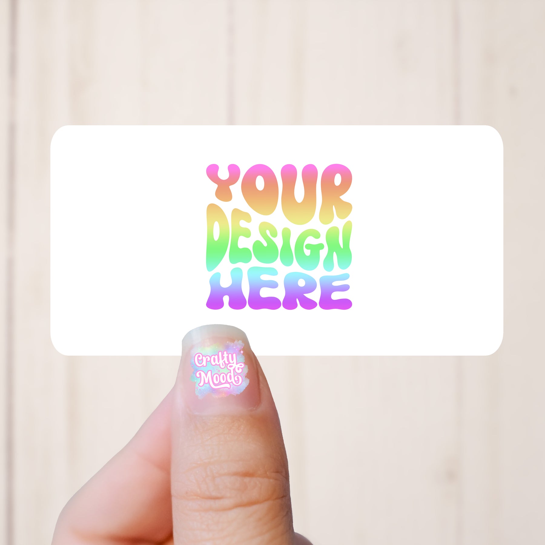 RECTANGLE - PRINTED STICKERS CUSTOM LOGO LABELS BUSINESS – Crafty Mood